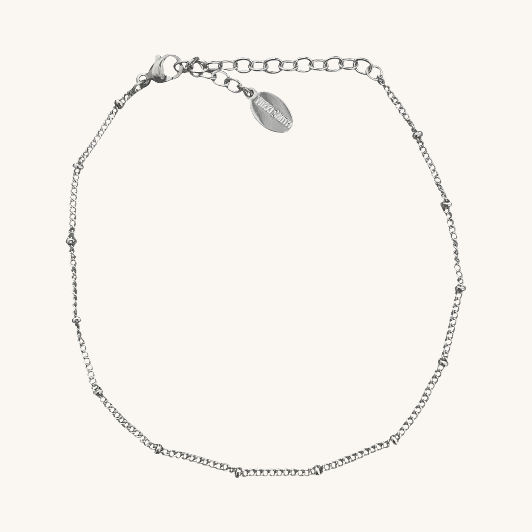 Waterproof Silver Jess Anklet – Nikki Smith Designs