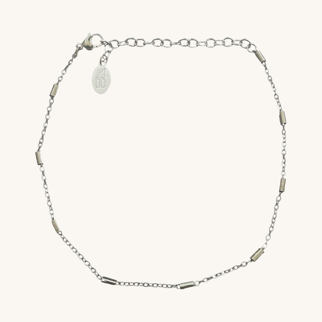 Waterproof Silver Piper Anklet – Nikki Smith Designs